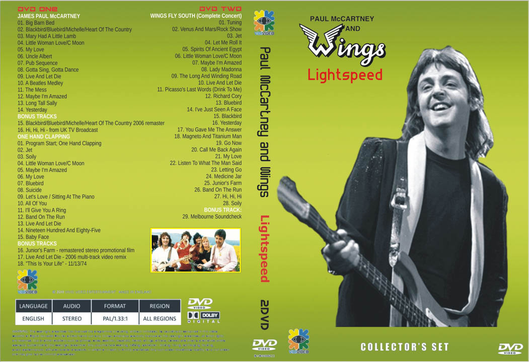 PAUL MCCARTNEY & WINGS Lightspeed - Hits Concert